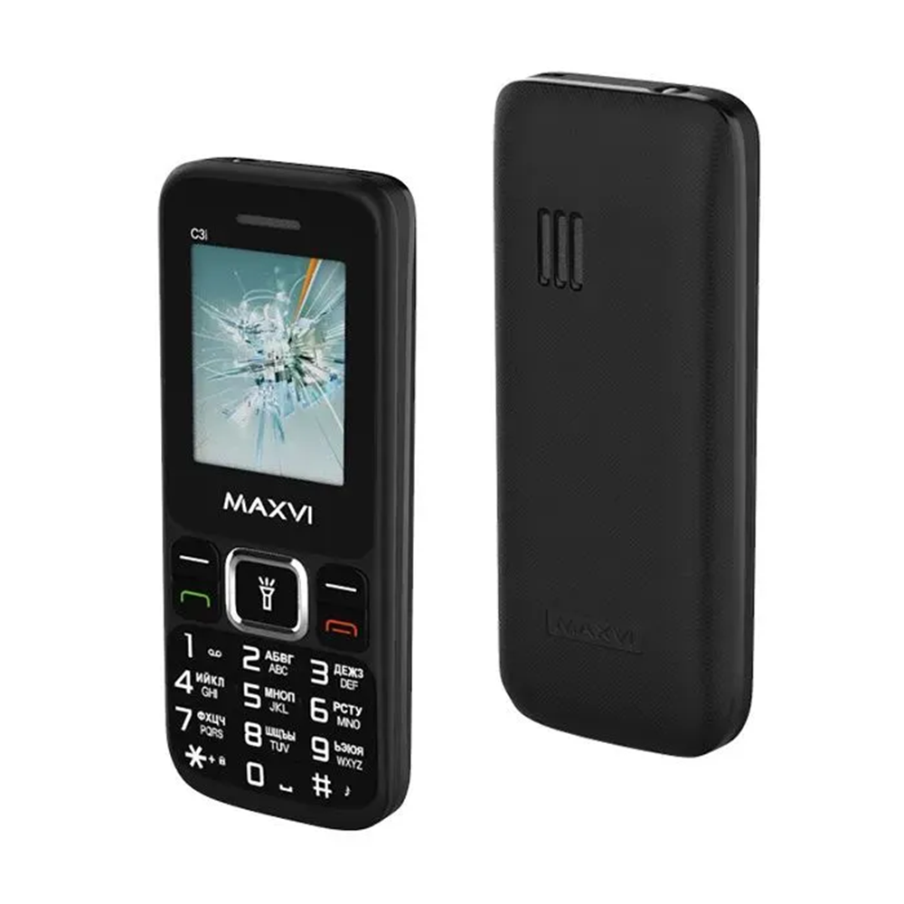 Мобильный телефон Maxvi C3i, Black ( черный ) / ( кнопочный )