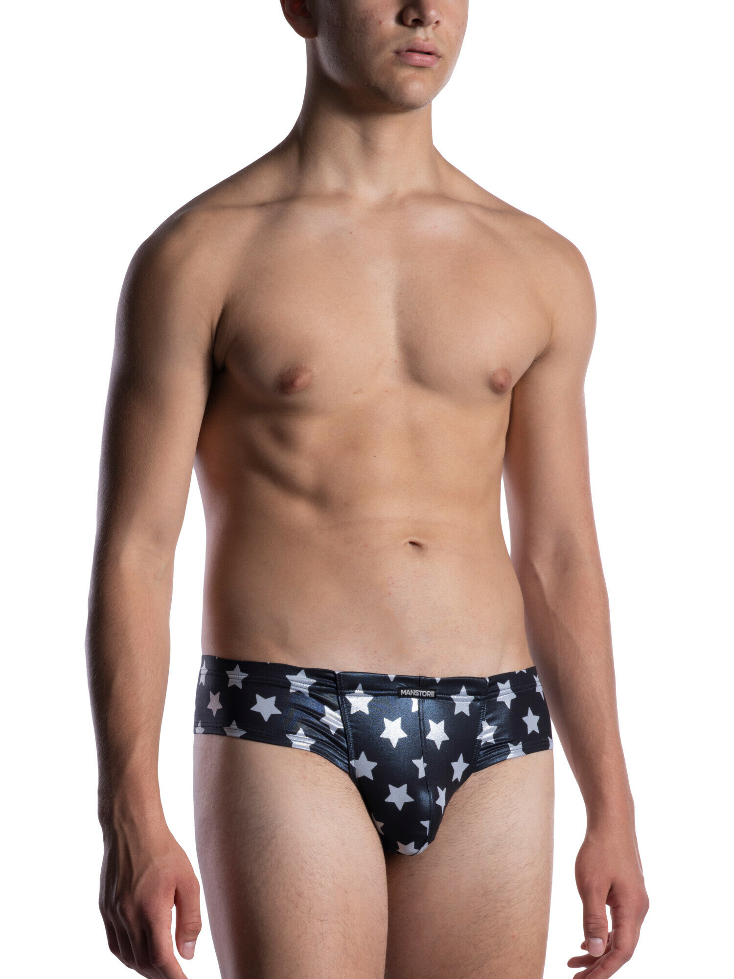 Трусы-брифы "M2057 Cheeky Briefs - Stars" / Manstore / Черный / Размер 2XL