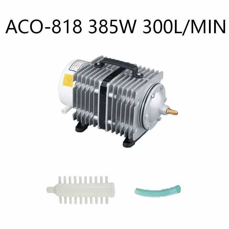 Воздушный компрессор SUNSUN, насос для насыщения кислородом аквариума ACO-818 385 Вт 300Л/мин, шунт на 20 отверстий