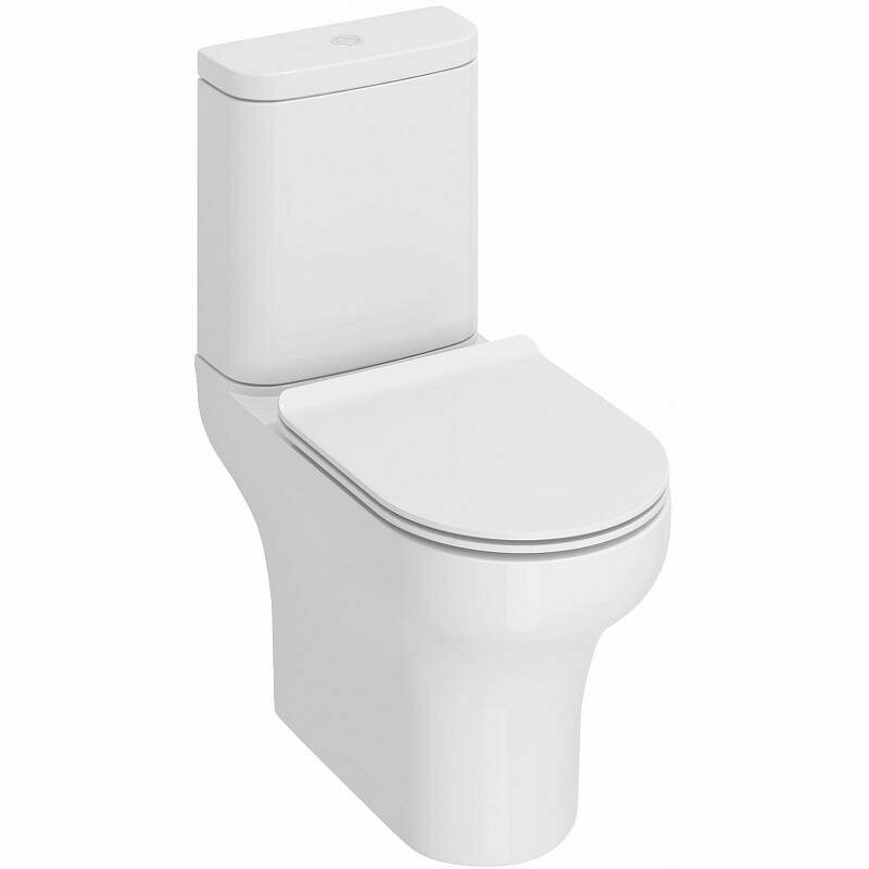 Унитаз компакт Kerama Marazzi Buongiorno Rimless BG. wc.01 Белый глянцевый без бачка и сиденья