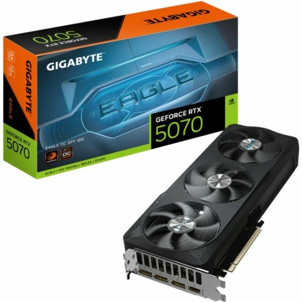 Видеокарта Gigabyte NVIDIA GeForce RTX 5070, 12Gb GDDR7, 192 bit, HDMIx1, DPx3, GPU 2330 MHz
