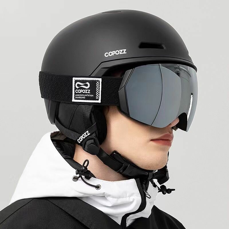 Шлем горнолыжный COPOZZ Противоударный Сноубордический для лыж и сноубордов и зимних видов спорта мужской женский