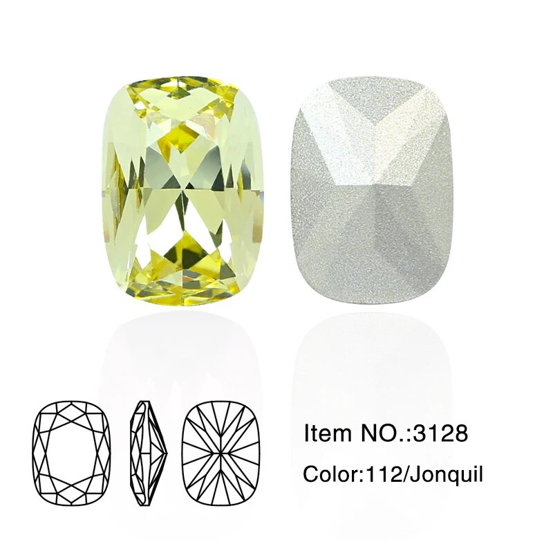 Кристаллы Jonquil 10x14mm, 12шт