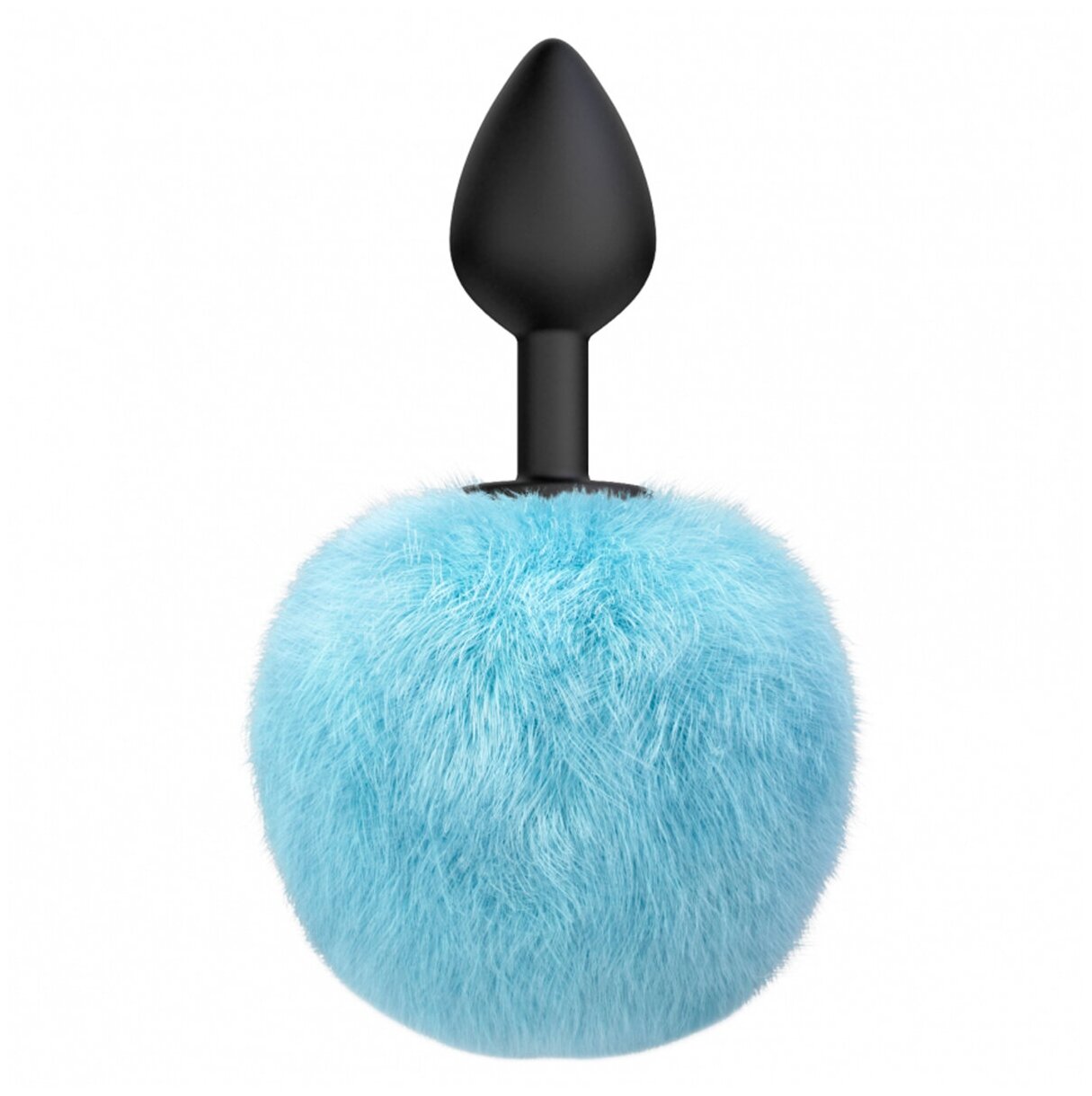 Анальная Пробка с Хвостом Emotions Fluffy Blue, голубой хвост, 4017-03lola
