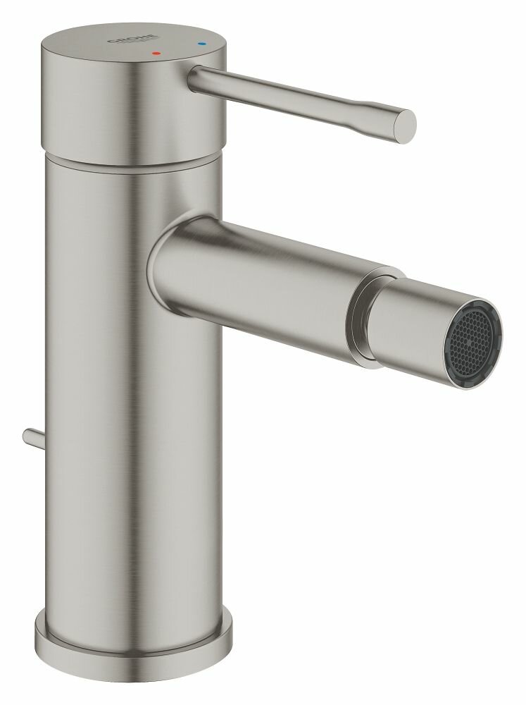 Смеситель для биде GROHE Essence с донным клапаном, суперсталь (24178DC1)