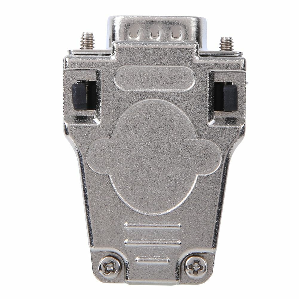 Последовательный разъем D-SUB, огнестойкий, 9-контактный, 2 ряда, вилка, с металлическим корпусом DB9P-180