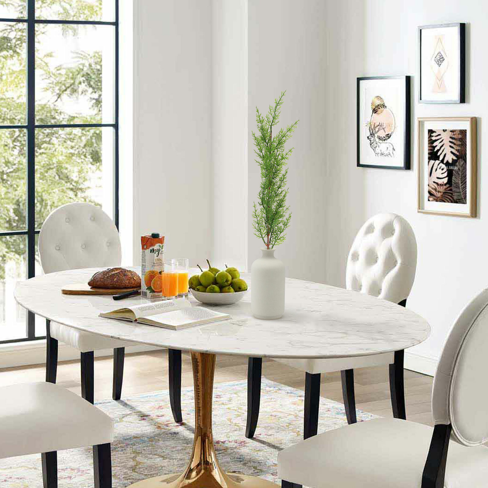 Имитация листьев кипариса, имитация растений для украшения дома