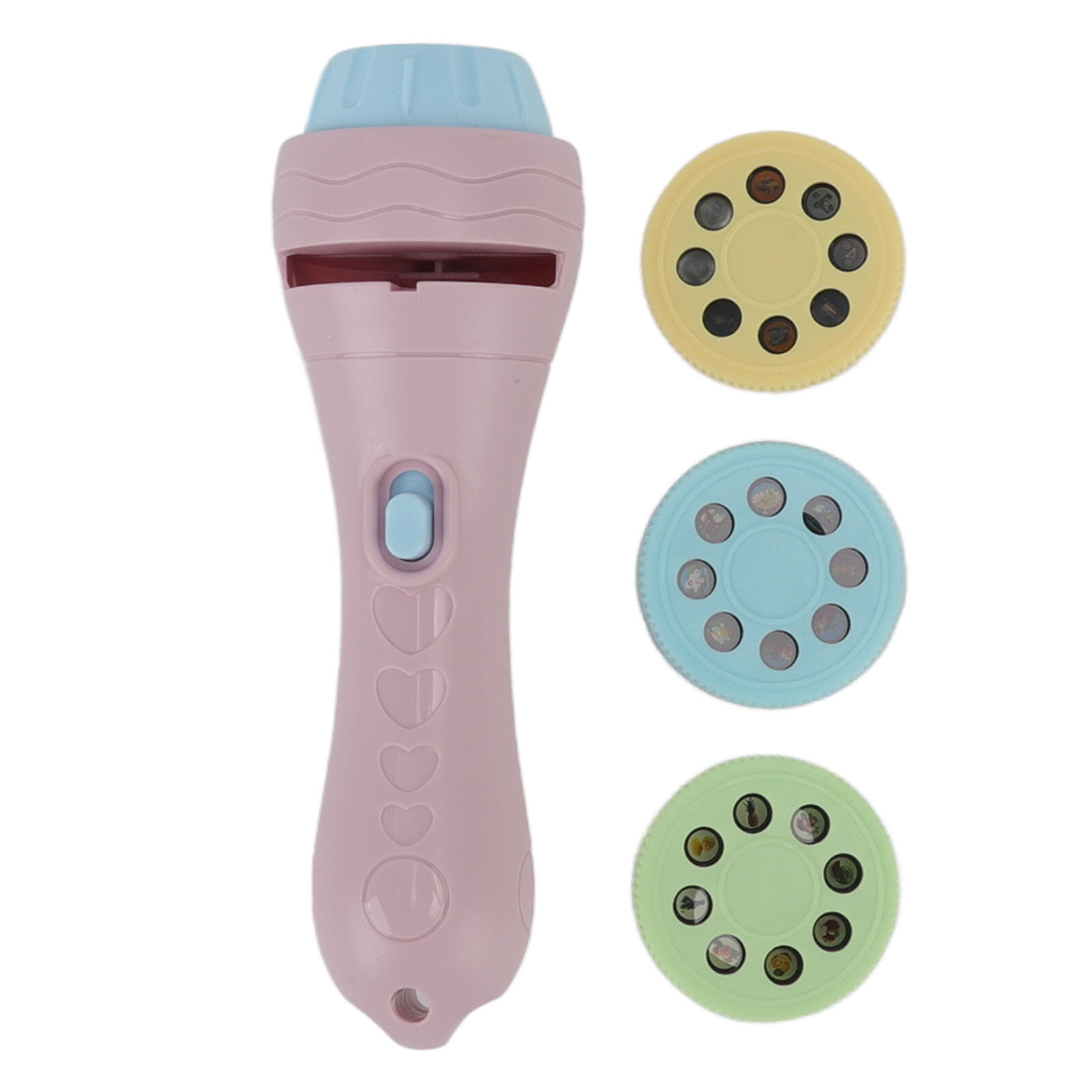 Факел-проектор, мини-мультяшный милый образовательный проектор, фонарик, игрушки для раннего образования для детей, розовый