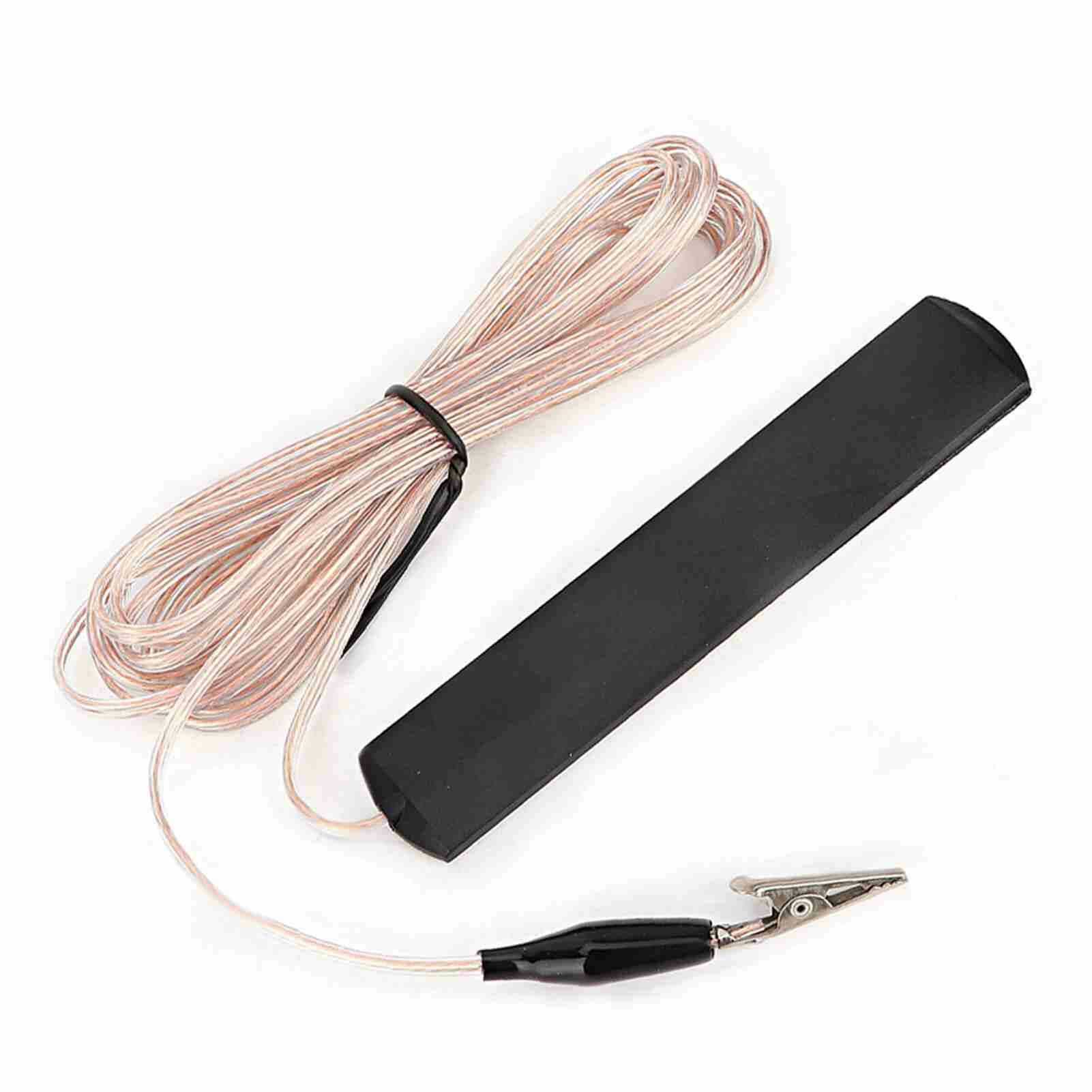 Антенна ANT-108SE для радиостанции FM, домашней аудиосистемы, радиоприёмника, усилителя AV, длина провода 3,2 м, материал провода чёрный медный двойной, коннектор клемма, коэффициент усиления 5дБ, 1 шт.