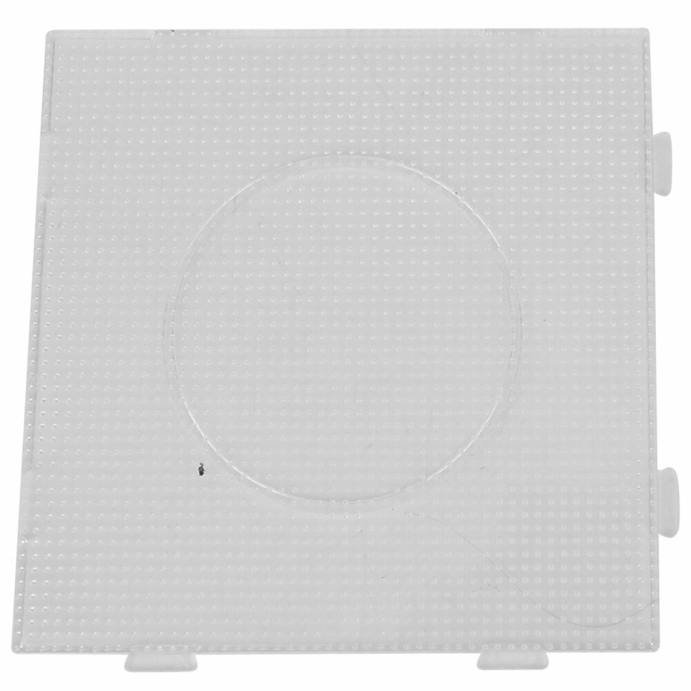 Прозрачный геометрический шаблон Pegboard Детские детские игрушки для 2,6 -мм бусин Perler (большой квадрат)