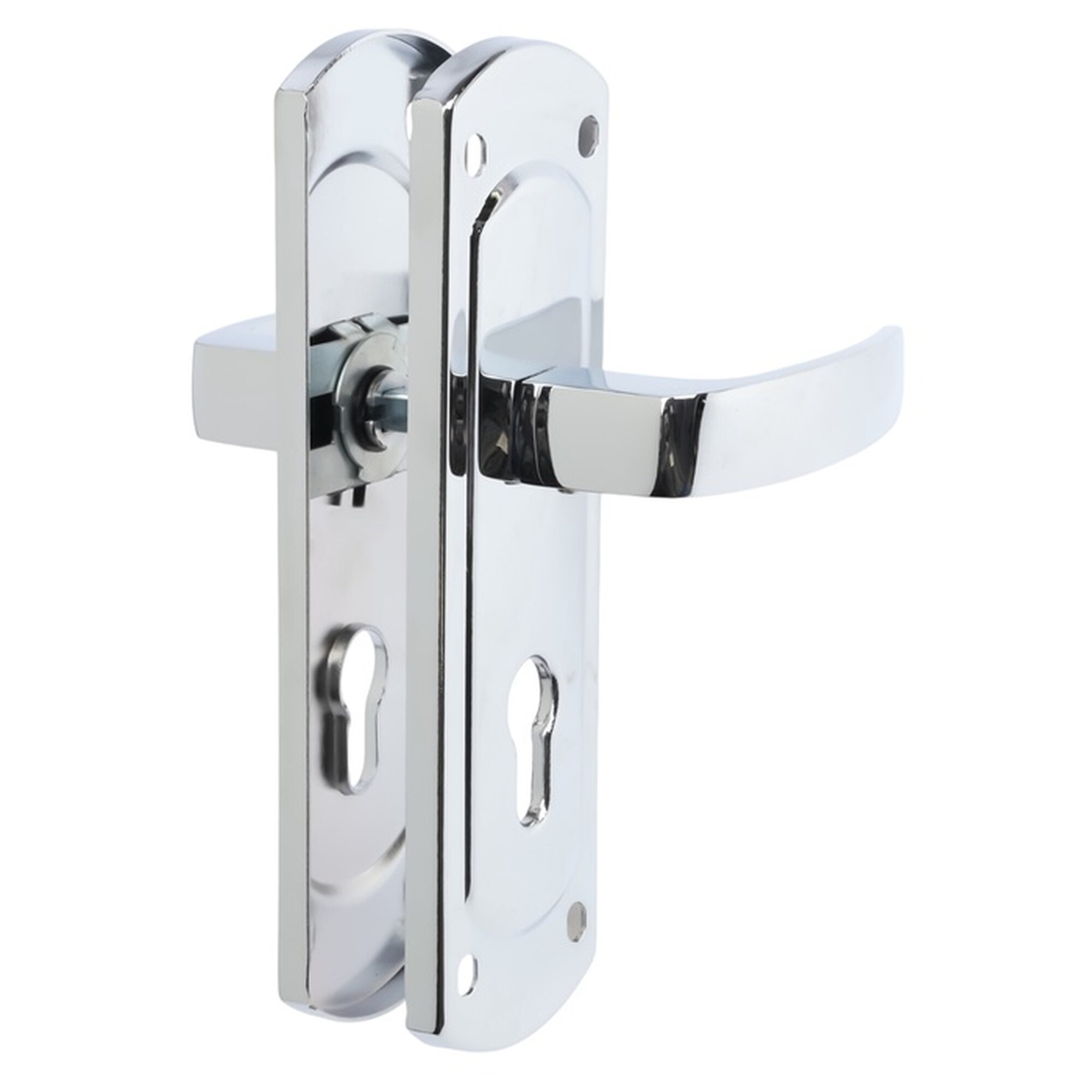 Ручки LOCKLAND 002, сталь, алюминий, межосевое 55мм, цвет хром