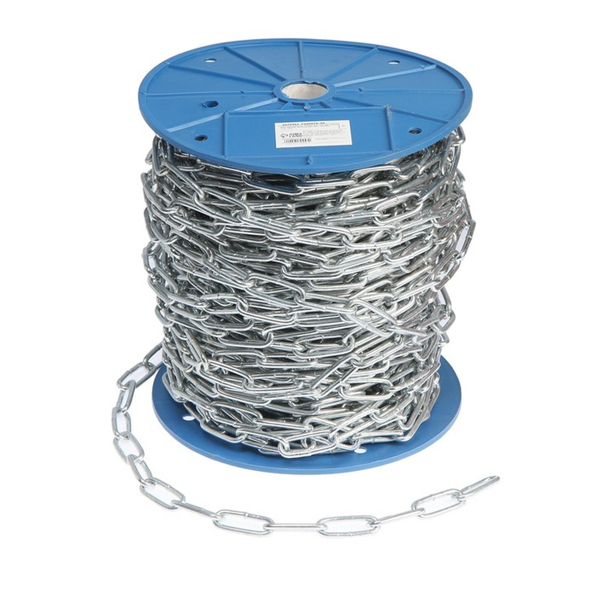 Цепь длиннозвенная тундра krep, DIN763, диаметр 4 мм, сварная, оцинкованная, 50 м