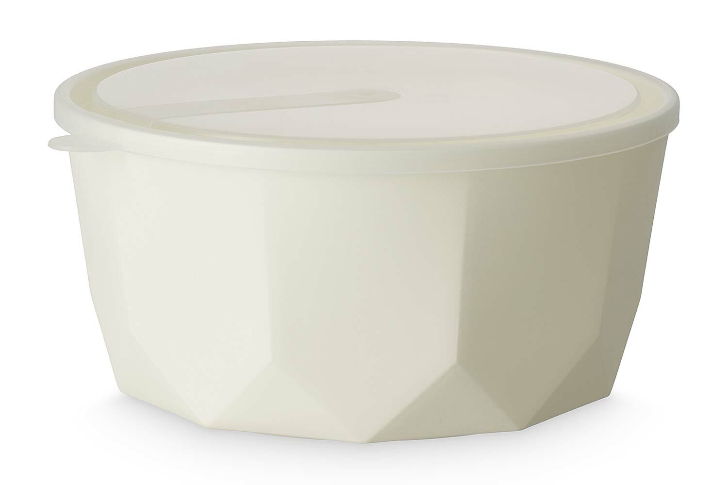 HOFF Cream салатник с крышкой 19.5 х 8.8 х 18.2 см, объем 1700 мл для сервировки стола