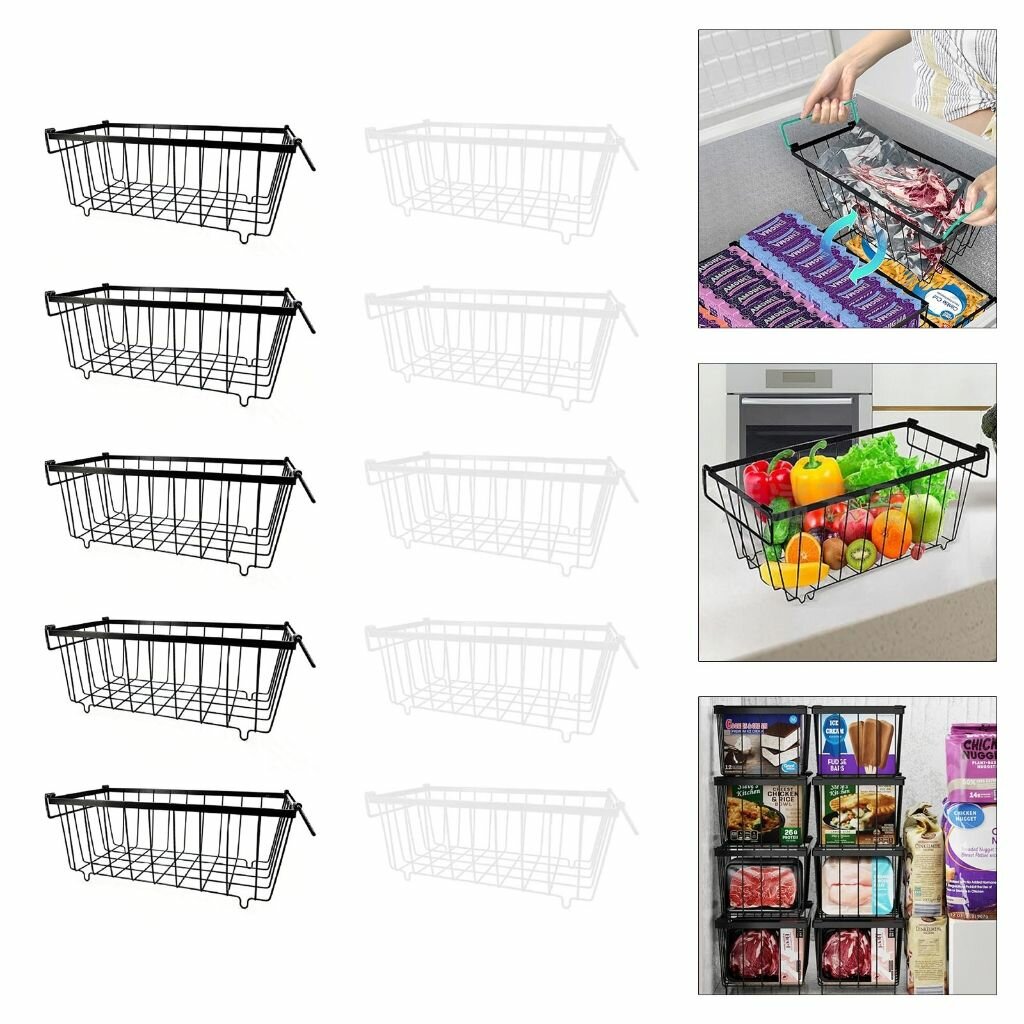 Хранить, замораживать, разделять, упорядочивать, холодильник корзина для хранения,5 шт