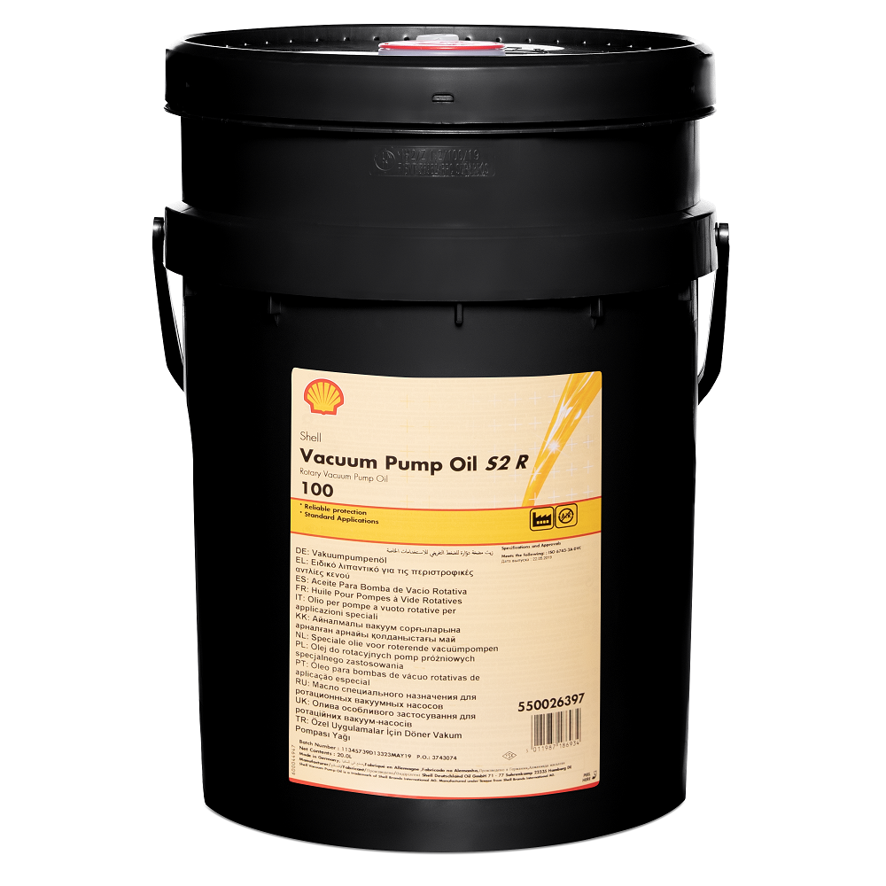 Компрессорное Масло Shell Vacuum Pump S2 R 100 20Л