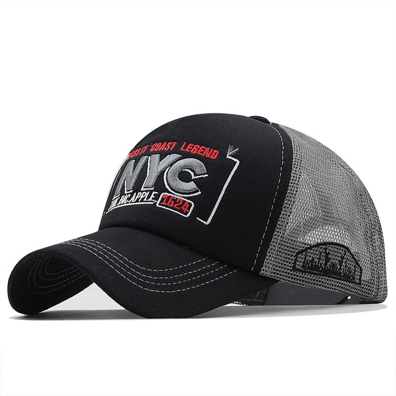 Бейсболка 3DNYC JX-B435, серая, регулируемая, унисекс, для отдыха