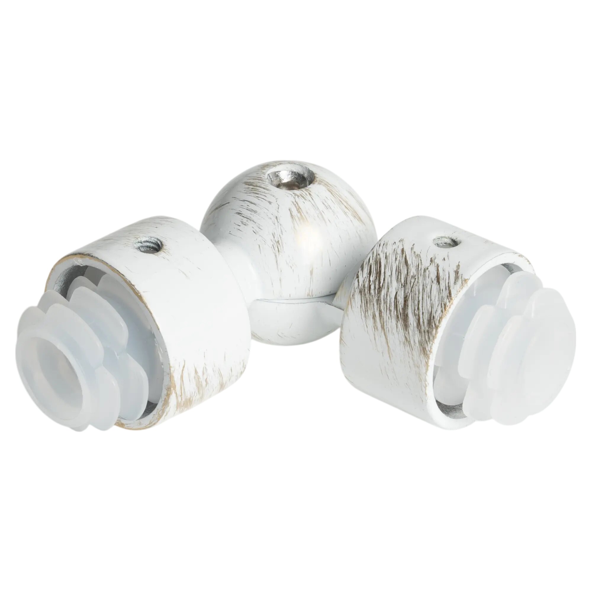 Эркер Соединитель из металла белый цвет универсальный элемент крепления рам