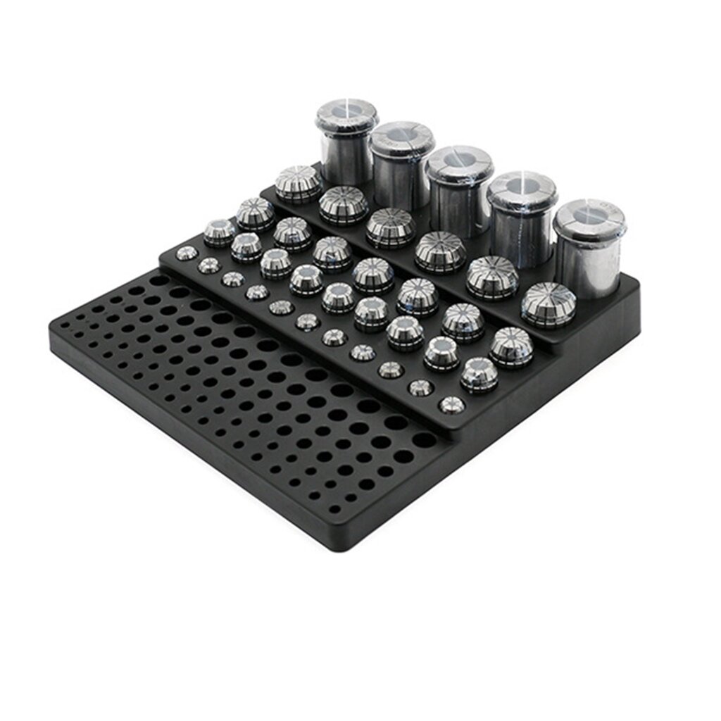 Лоток для хранения фрез с 131 отверстием, пластиковый ящик для хранения концевых фрез для инструмента фрезы 4-32 мм