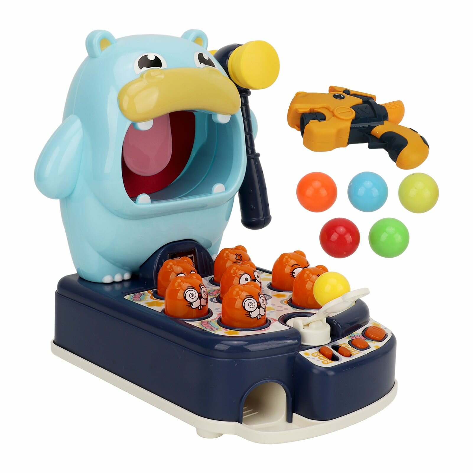 4-в-1 обучающий набор игрушек-молотков для малышей, музыкальная игра-молоток с животными для раннего развития, обучающая игрушка для детей