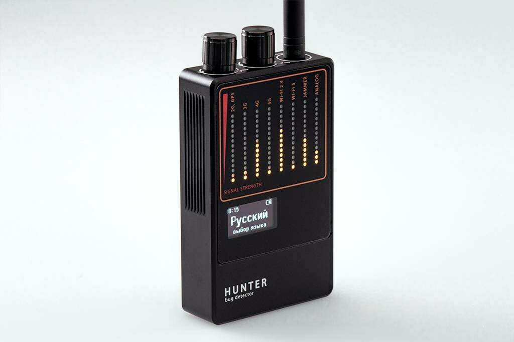 Индикатор поля HUNTER PRO скоростной мультистандартный детектор для поиска жучков с ПО Spectrum Monitoring Software