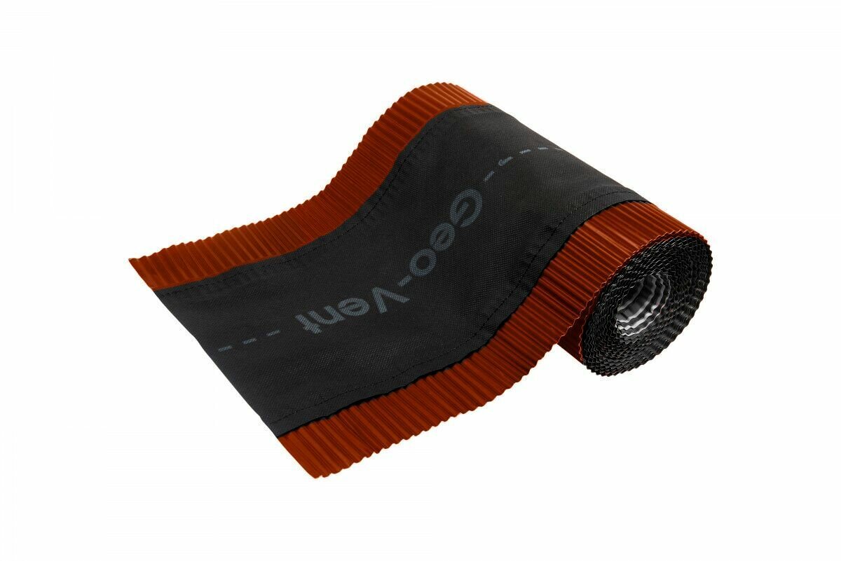 Аэроэлемент конька рулонный GEO-VENT 310*5000мм (DR) Польша, 8004 (терракотовый)