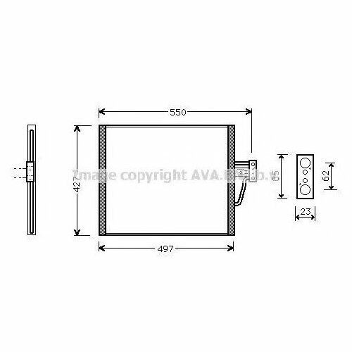 Конденсатор, кондиционер, AVA BW5213 (1 шт.)