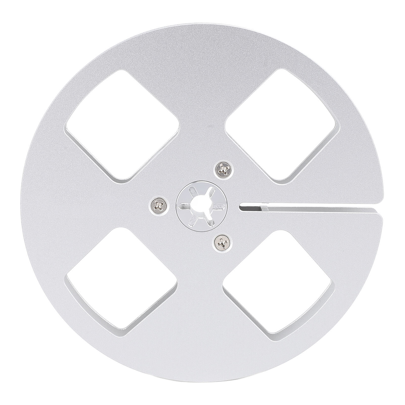 1/4 5 -дюймового пустой ленточной катушки алюминиевый сплав открытая катушка звуковая лента пустая катушка с 4 отверстиями для Nagra для Studer Revox катушки для катушки серебряного рела