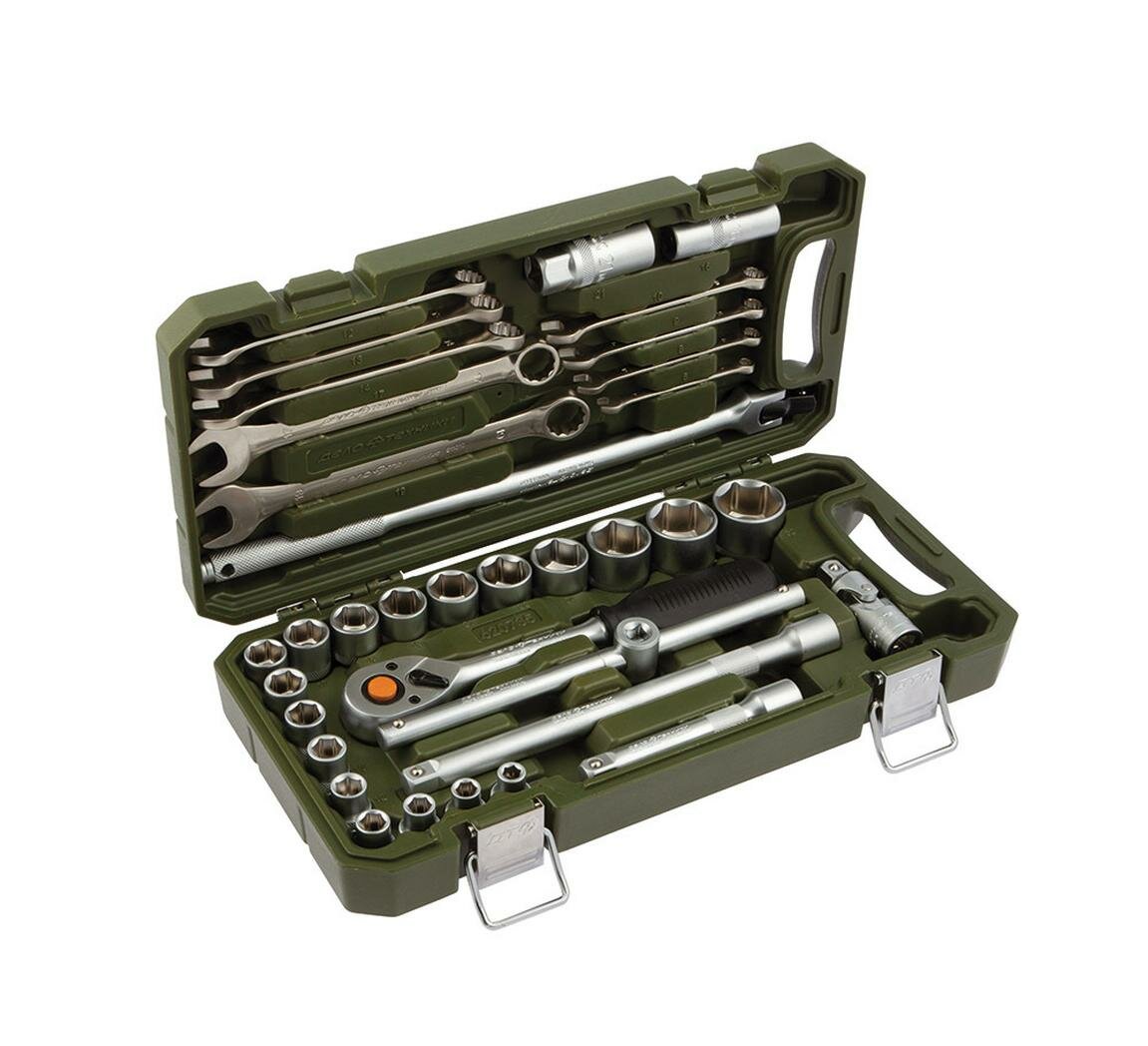 Набор головок 1/2" с комбинированными ключами, 35 предметов 620735