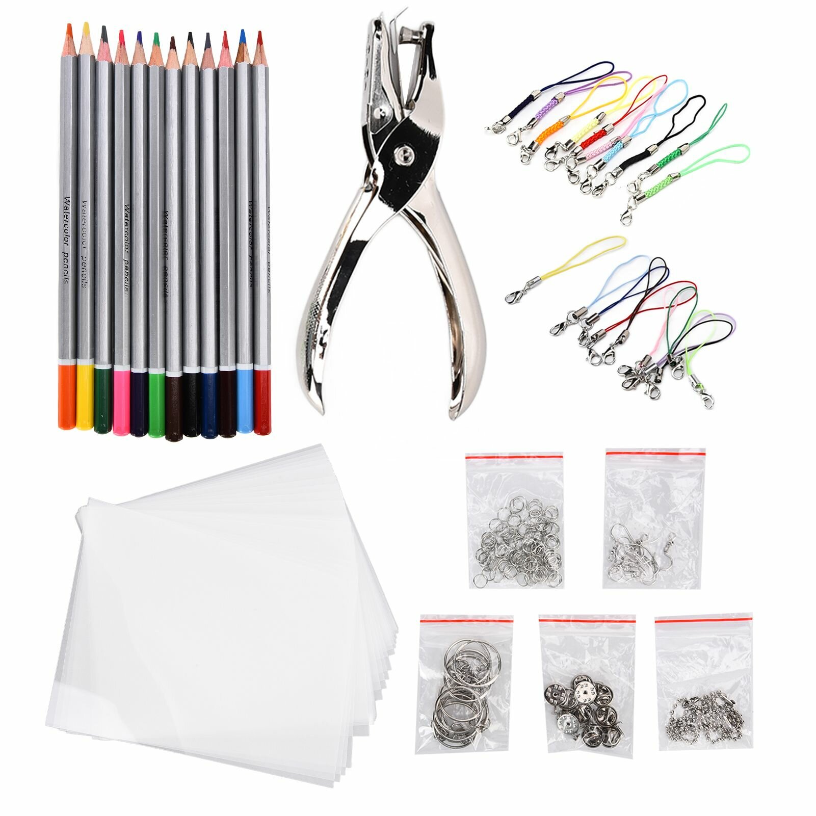 Комплект термоусадочных листов, набор материалов сделай сам , для брелков, ювелирных украшений, изготовления игрушек для детей