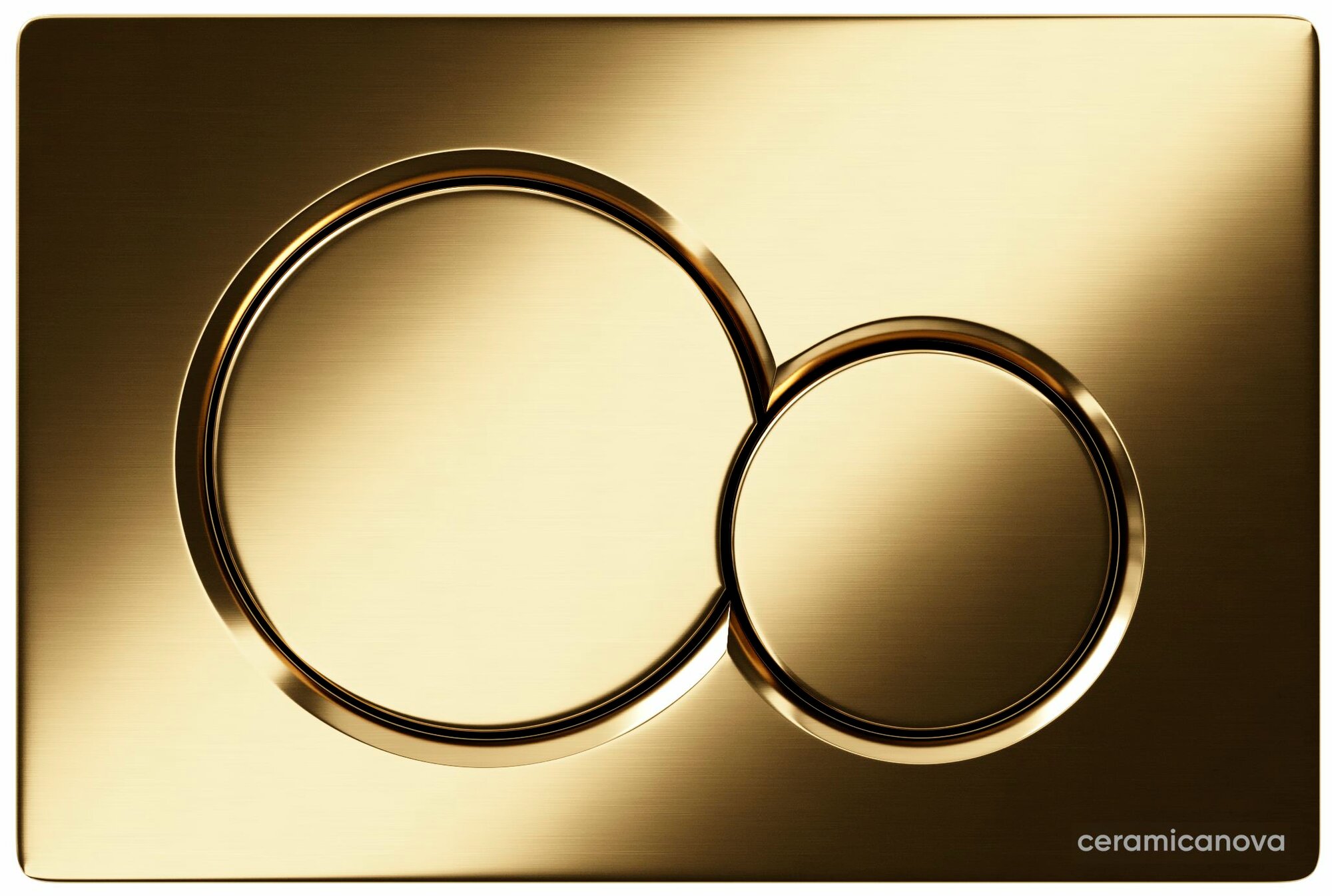 Кнопка смыва Ceramicanova Balance Sphere, брашированное золото, CN12-003BG