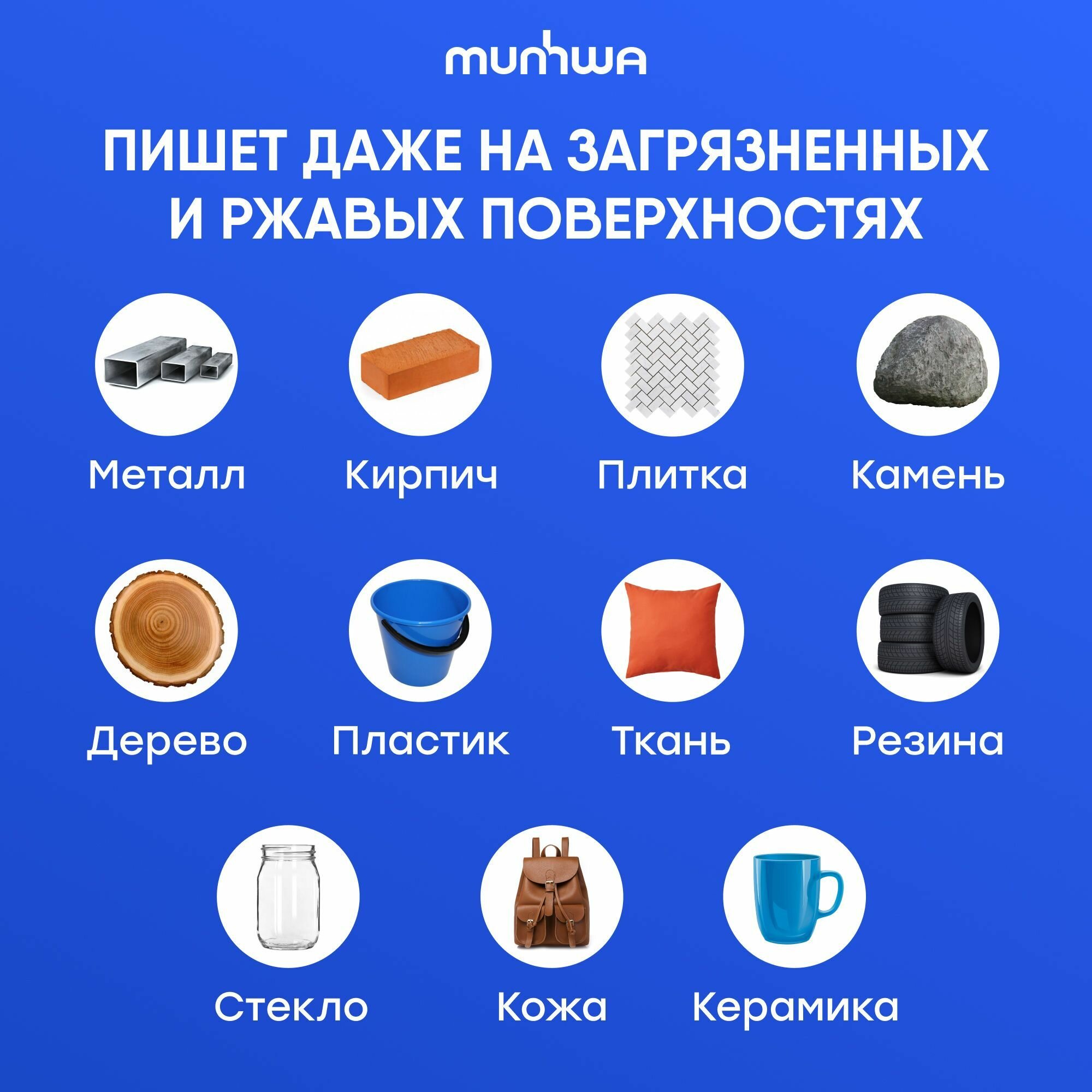 Маркер краска лаковый белый MunHwa Paint Marker 4 мм