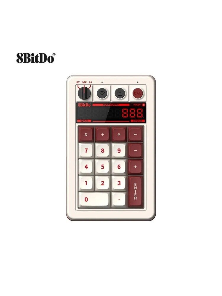 8BitDo Retro 18 Fami Edition Механическая цифровая клавиатура Bluetooth red