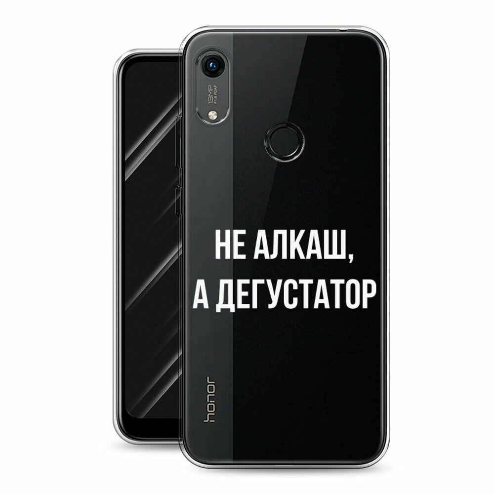 Чехол на Honor 8A/8A Pro/Huawei Y6s/Y6 2019 / Хонор 8А с принтом "Дегустатор", прозрачный — фото 1