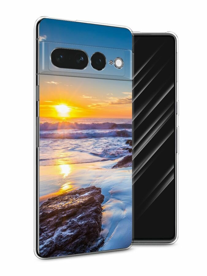 Чехол на Google Pixel 7 Pro / Гугл Пиксель 7 Про с принтом "Восход 6"