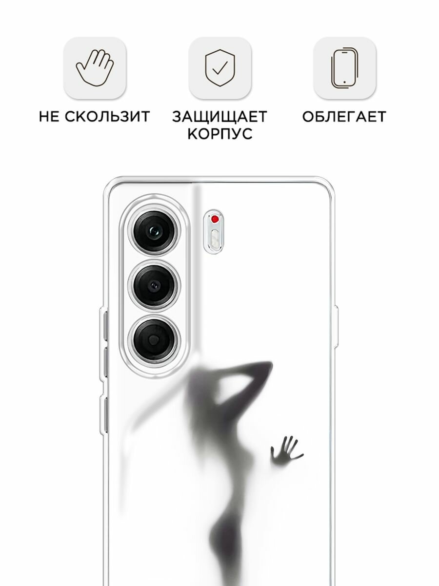 Чехол на Tecno Camon 40 Pro / Текно Камон 40 Про с принтом "Стекло в душе" — фото 1