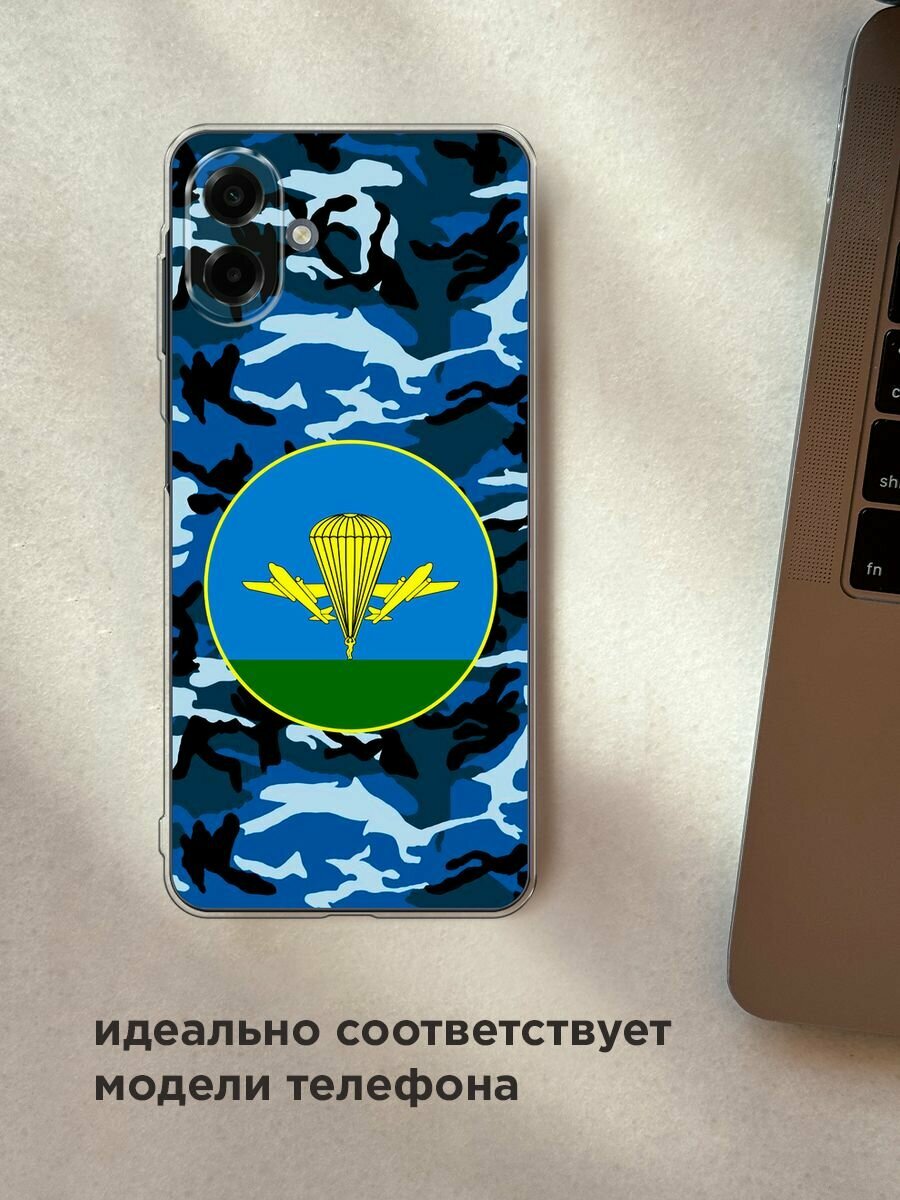 Чехол на Samsung Galaxy A07 / Самсунг А07 с принтом "ВДВ камуфляж" — фото 1