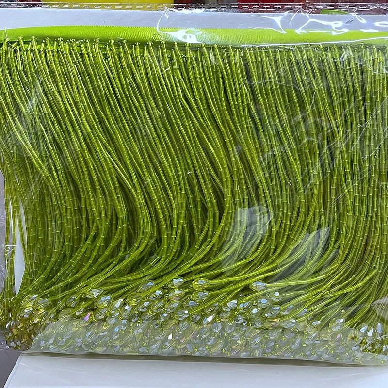 Кружевная бахрома из бисера Coioromls 15 см