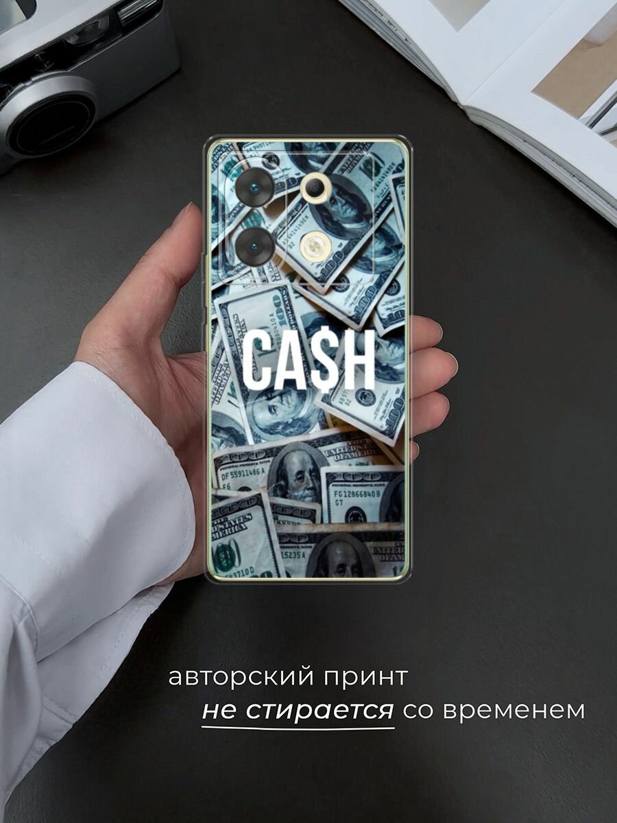 Чехол на Infinix Zero 30 5G / Инфиникс Зеро 30 5G с принтом "Cash" — фото 1