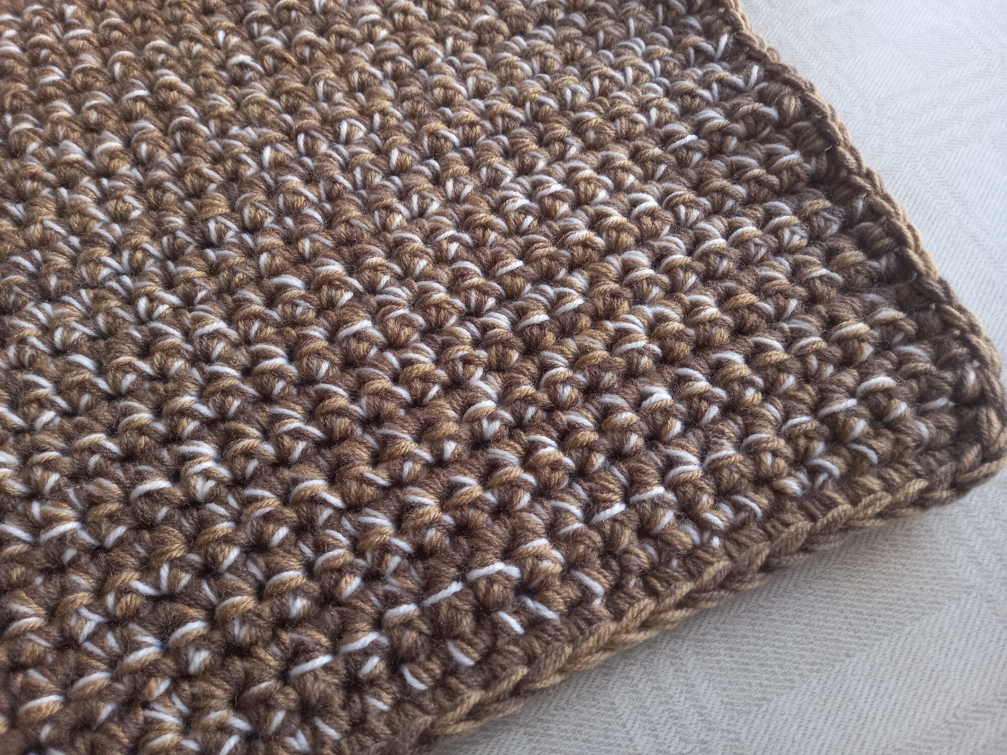 Коврик для бани 43*30, вязаный, авторская ручная работа, 100% акрил