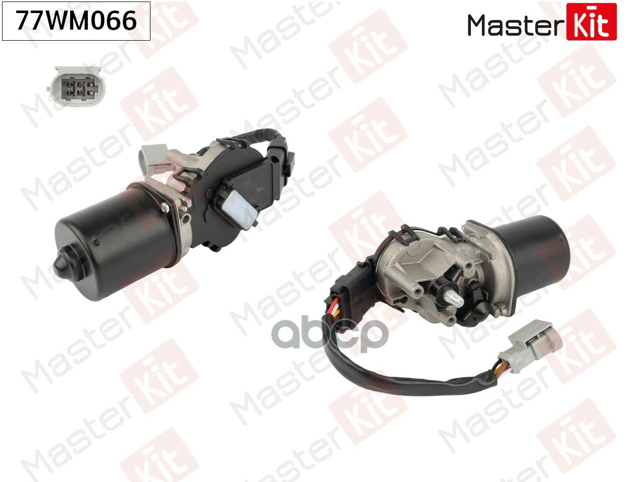 77WM066 Мотор стеклоочистителя перед Renault KANGOO (KC0/1_) 1997 - MasterKit арт. 77WM066