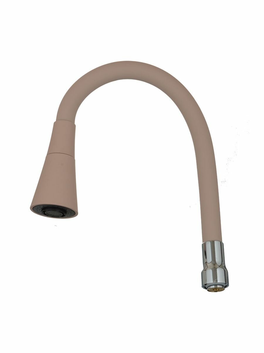 Melodia Della Vita Излив гибкий LUXE с лейкой "колокольчик" бежевый 49см MELODIA MKP20921