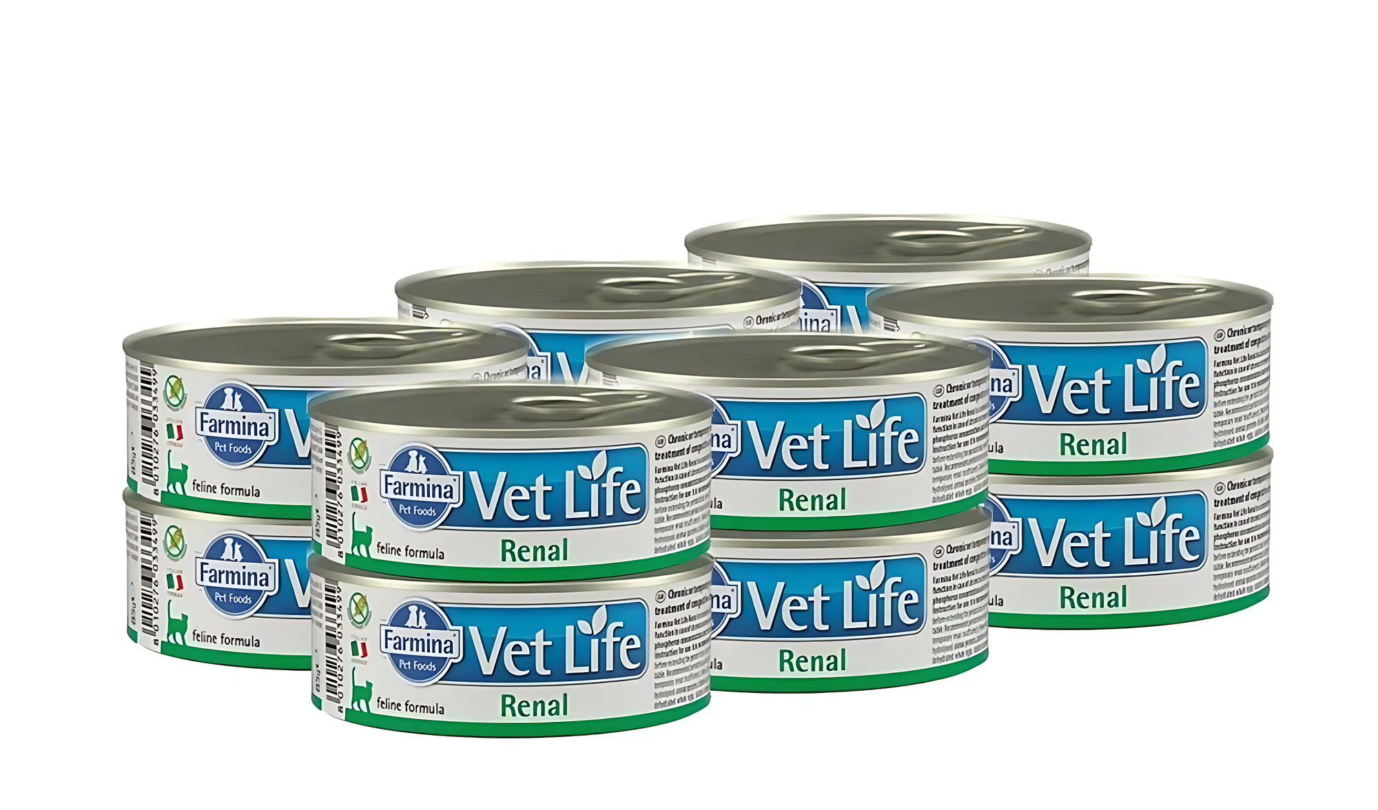 Влажный корм для кошек Farmina Vet Life Renal при проблемах с почками, упаковка 12 шт х 85 гр