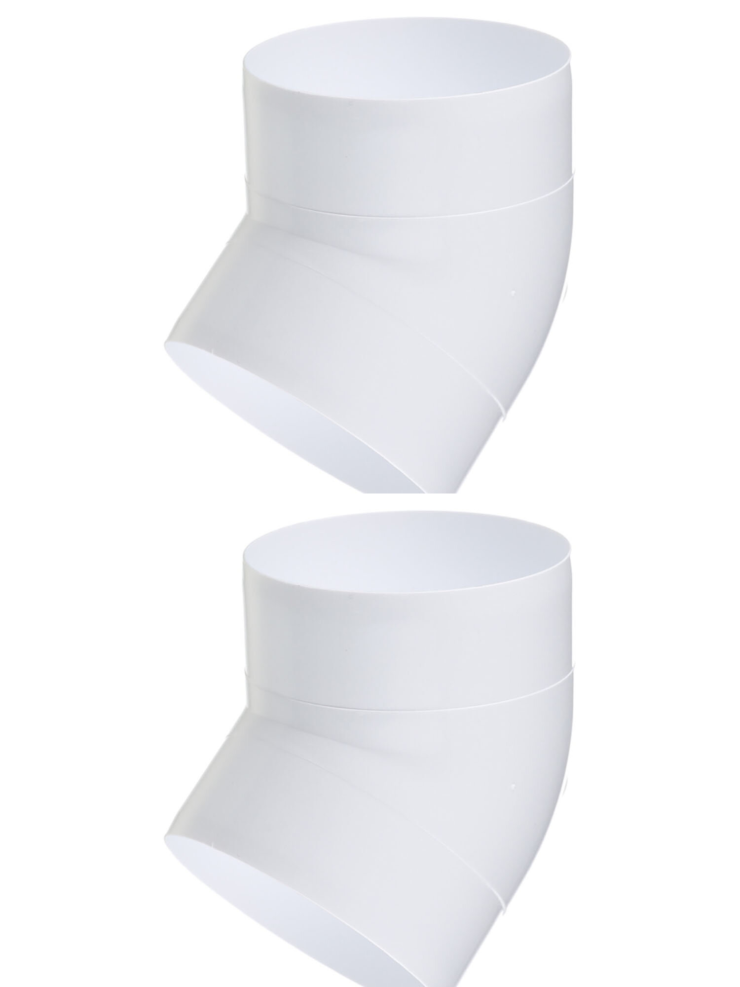 Колено для круглых воздуховодов пластиковое d100 мм 45 град (2 шт.)