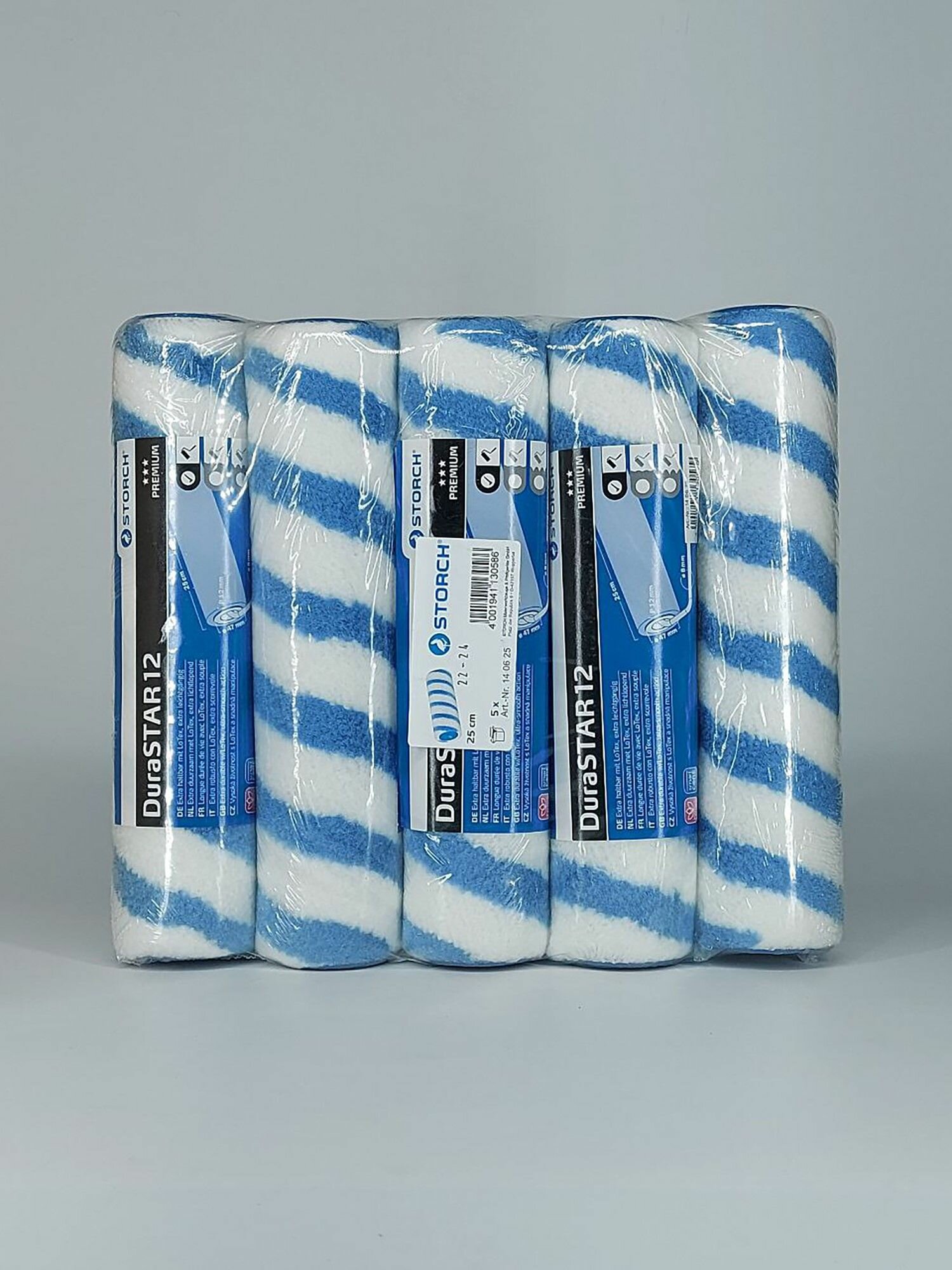 Валик из полиамида Storch Premium DuraStar 12 140625 ворс 12 мм (250*48мм) упак (5 шт)