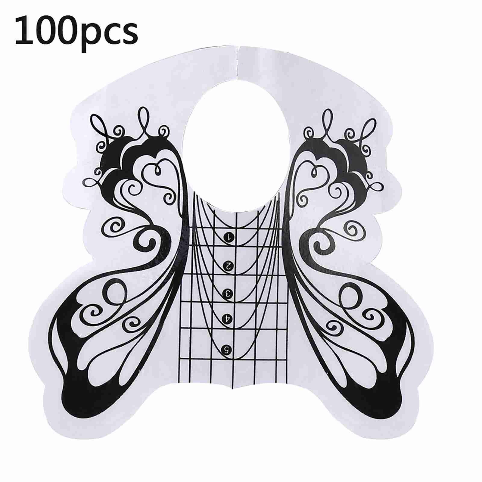 100 шт. овальных маникюрных клеевых инструментов для наращивания ногтей с помощью УФ-геля и акриловых типсов № 6