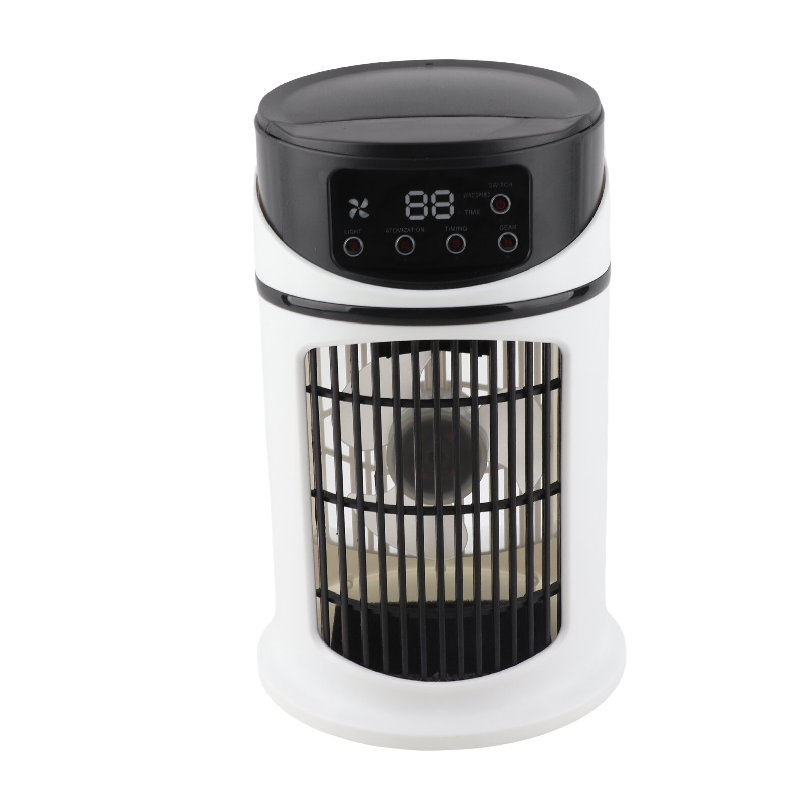 Портативный кондиционер-вентилятор, испарительный мини-охладитель с таймером, тихий, USB, настольный, для охлаждения и увлажнения воздуха в комнате, спальне, офисе.