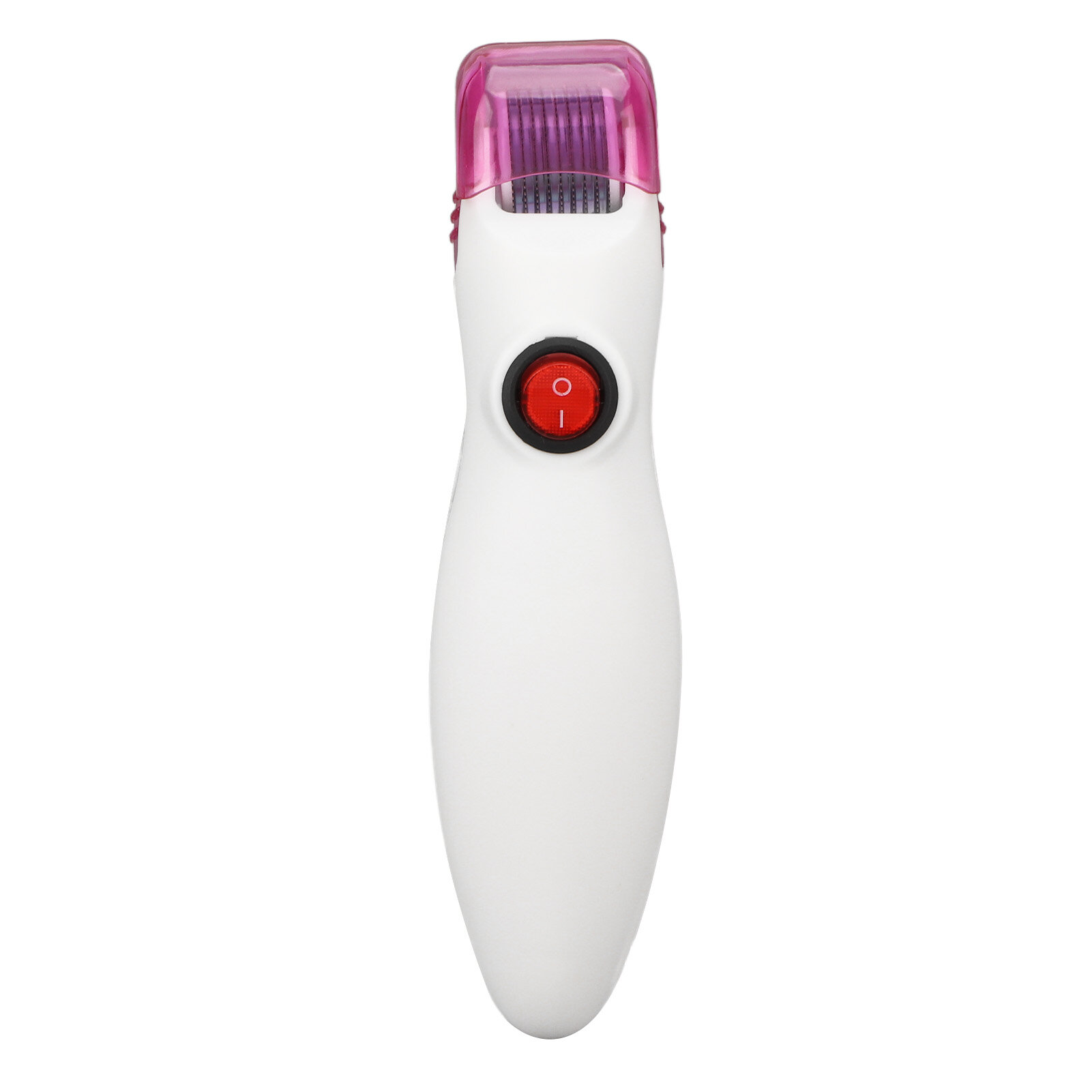 Светодиодный 540-контактный роликовый микронидлинг с вибрацией, безболезненный рост волос, уход за кожей бороды, инструмент для микронидлинга, белый