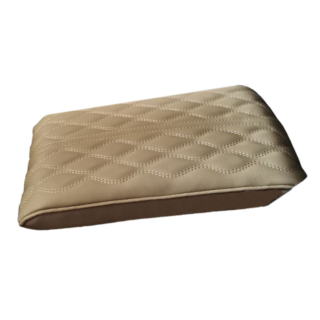 Подходит для универсальной накладки на подлокотник центральной консоли автомобиля из искусственной кожи для крышки ящика сиденья, чехла на подлокотник, коврика-подушки, автомобильных аксессуаров