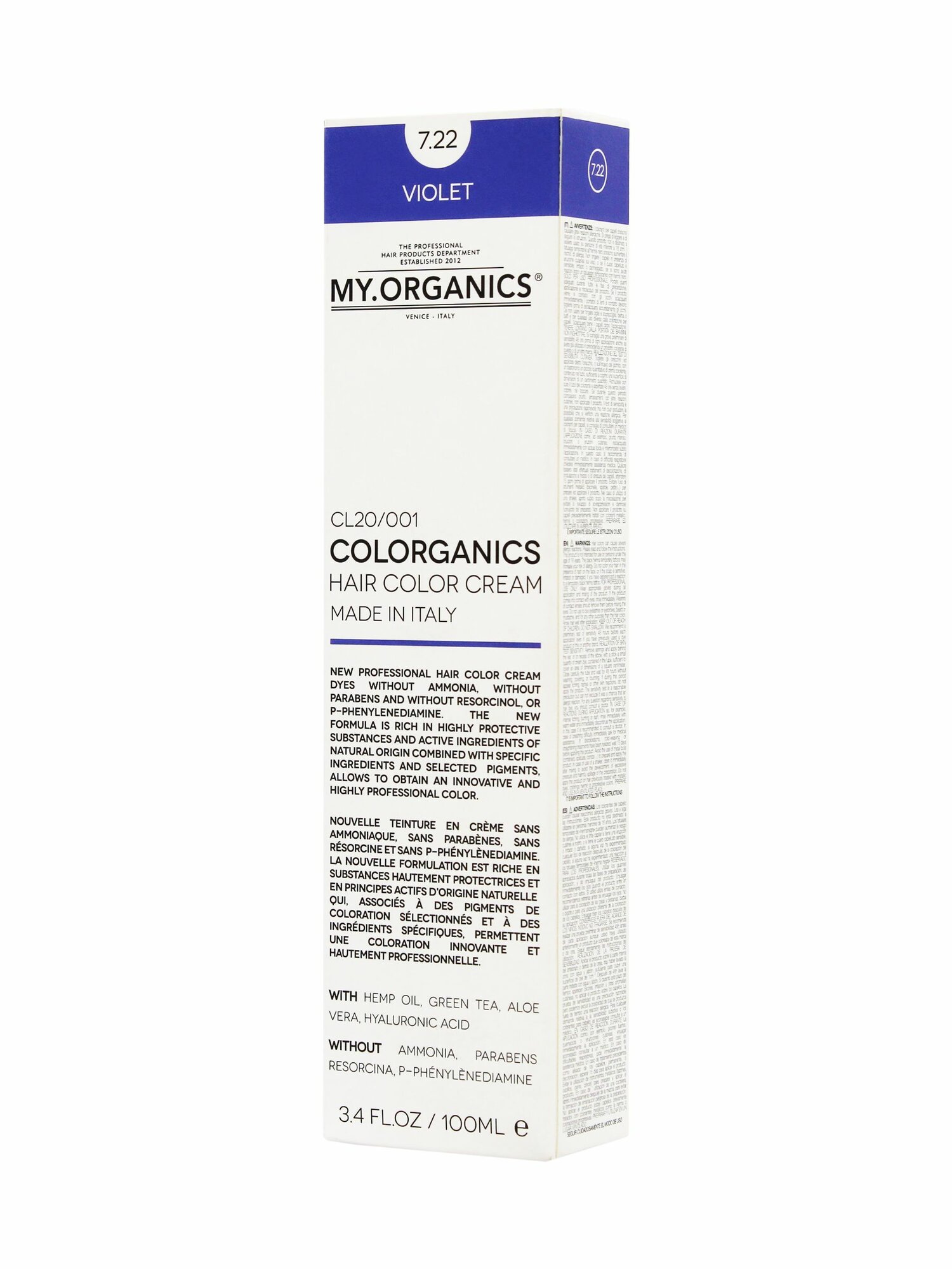My.Organics Крем-краска Colorganics, 7.22 Фиолетовый, 100 мл
