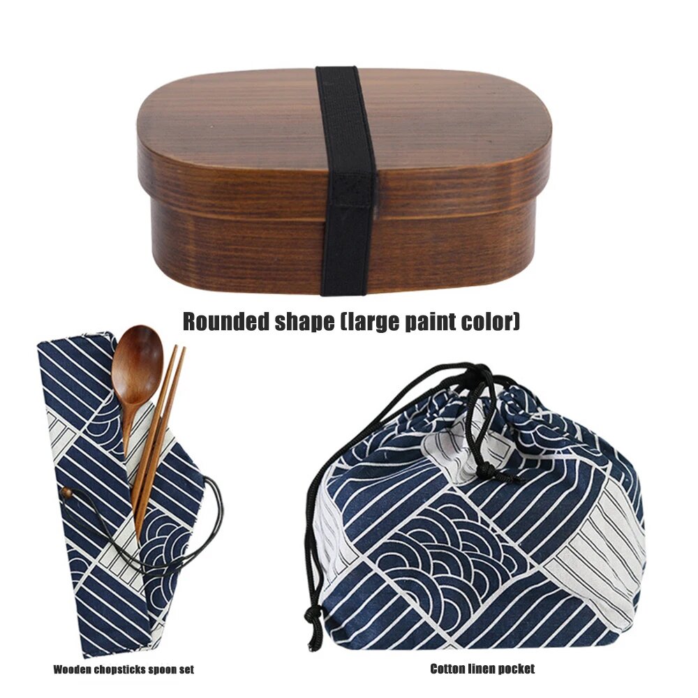 Деревянный ланч-бокс Темно-синий, Fillet-3